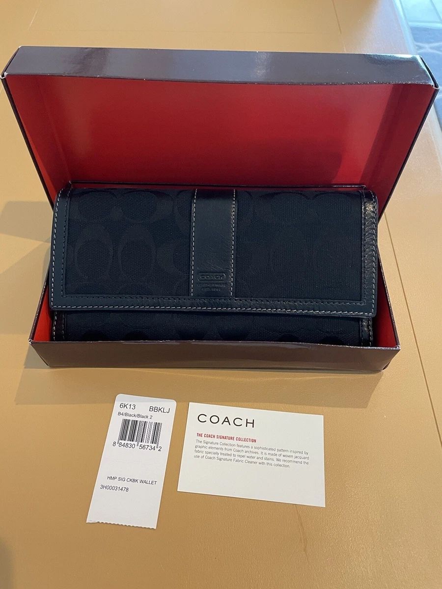 Coach Signature Checkbook