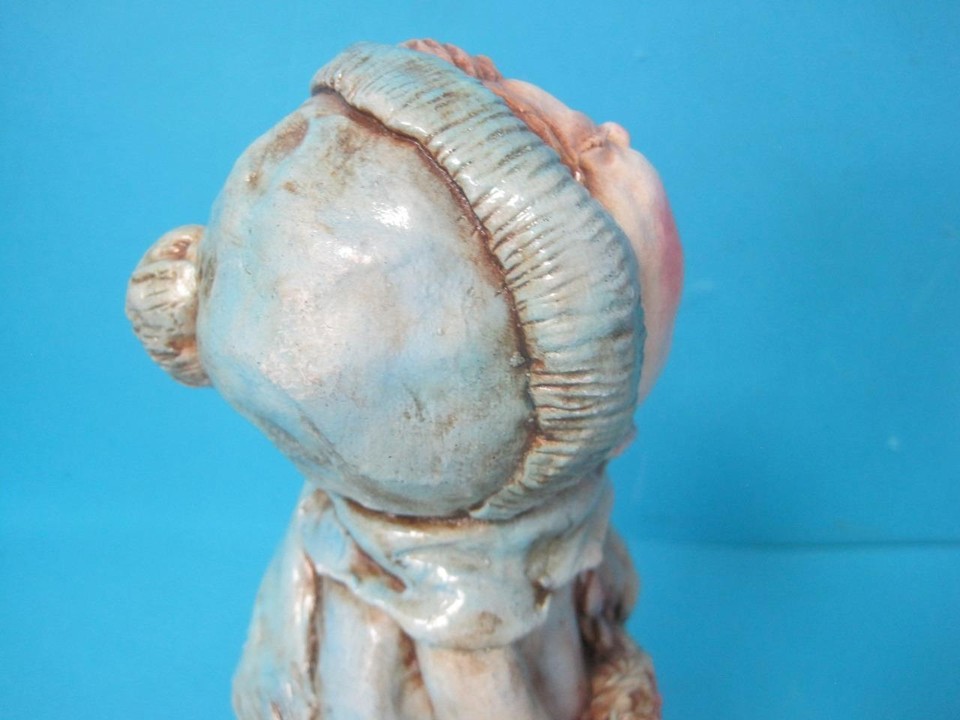 SET OF 4 CAROL RARDON CHALKWARE HOLIDAY CAROLING 1970'S GROTESQUE ...