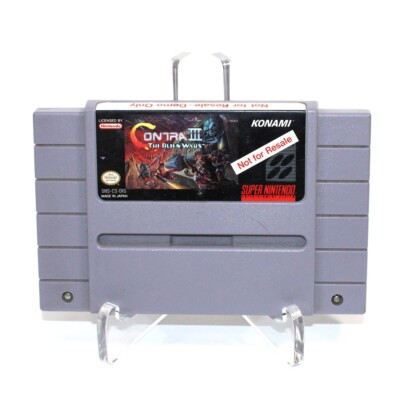 Not for Resale Contra III 3 Alien Wars - Rare Authentic NFR Demo ...
