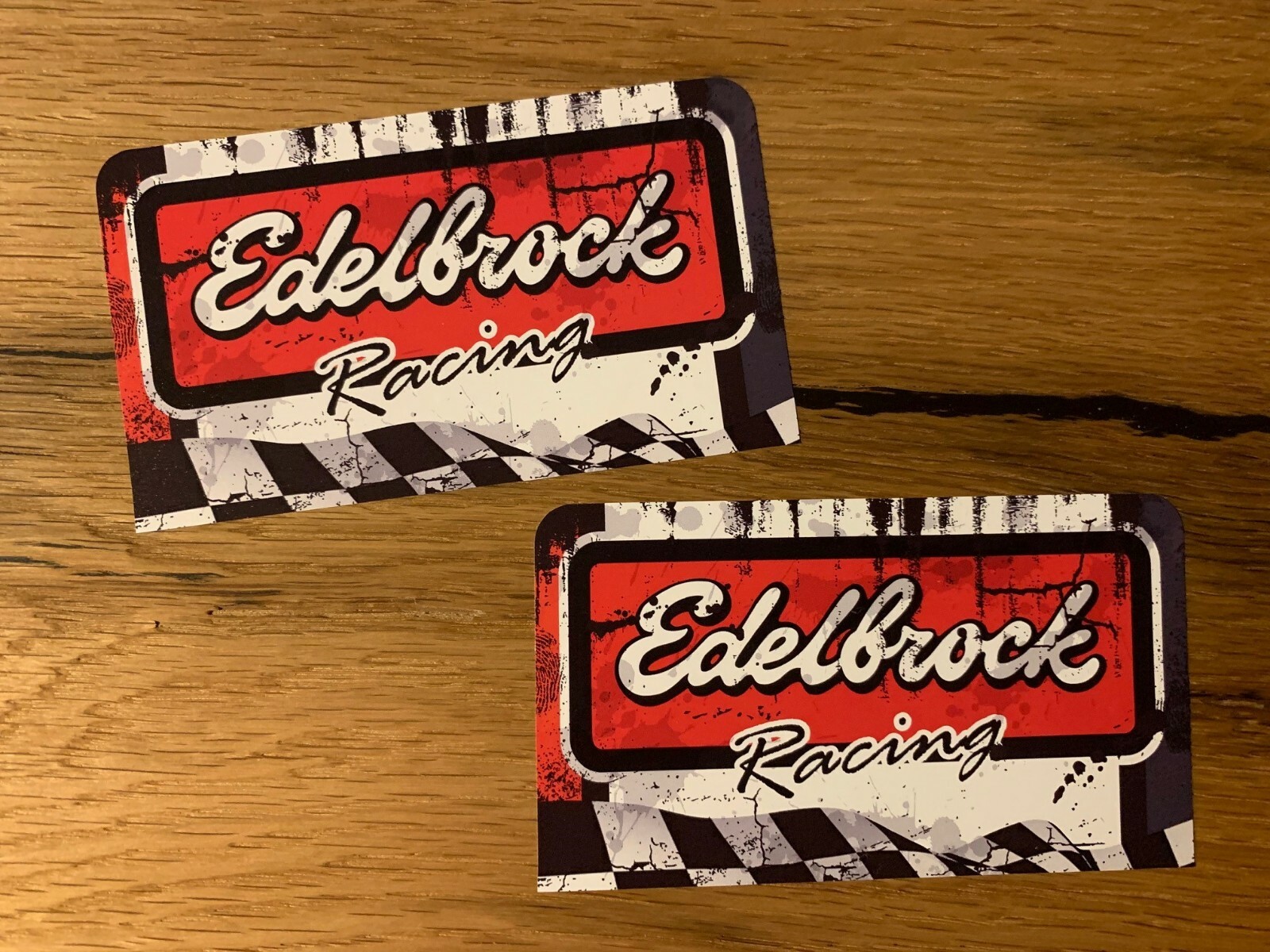 2x EDELBROCK Racing Aufkleber Vintage Sticker USA Muscle Car V8 Racing ...