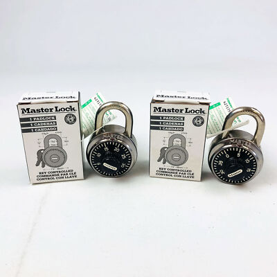 2ct Master Key Controlled Combination Lock Padlock No 1525 1.25" Hasp ...
