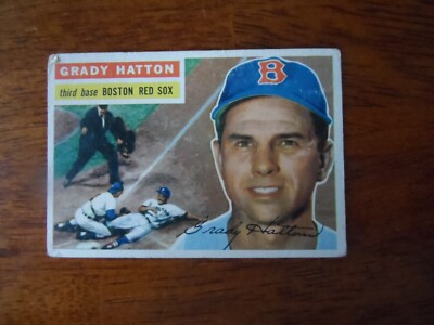 1956 TOPPS BASEBALL #26 GRADY HATTON BOSTON RED SOX GD Q-280 | eBay