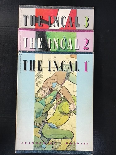 THE INCAL VOL 1-3 MOEBIUS JODOROWSKY TRANSLATED 1988 EPIC COMICS ...