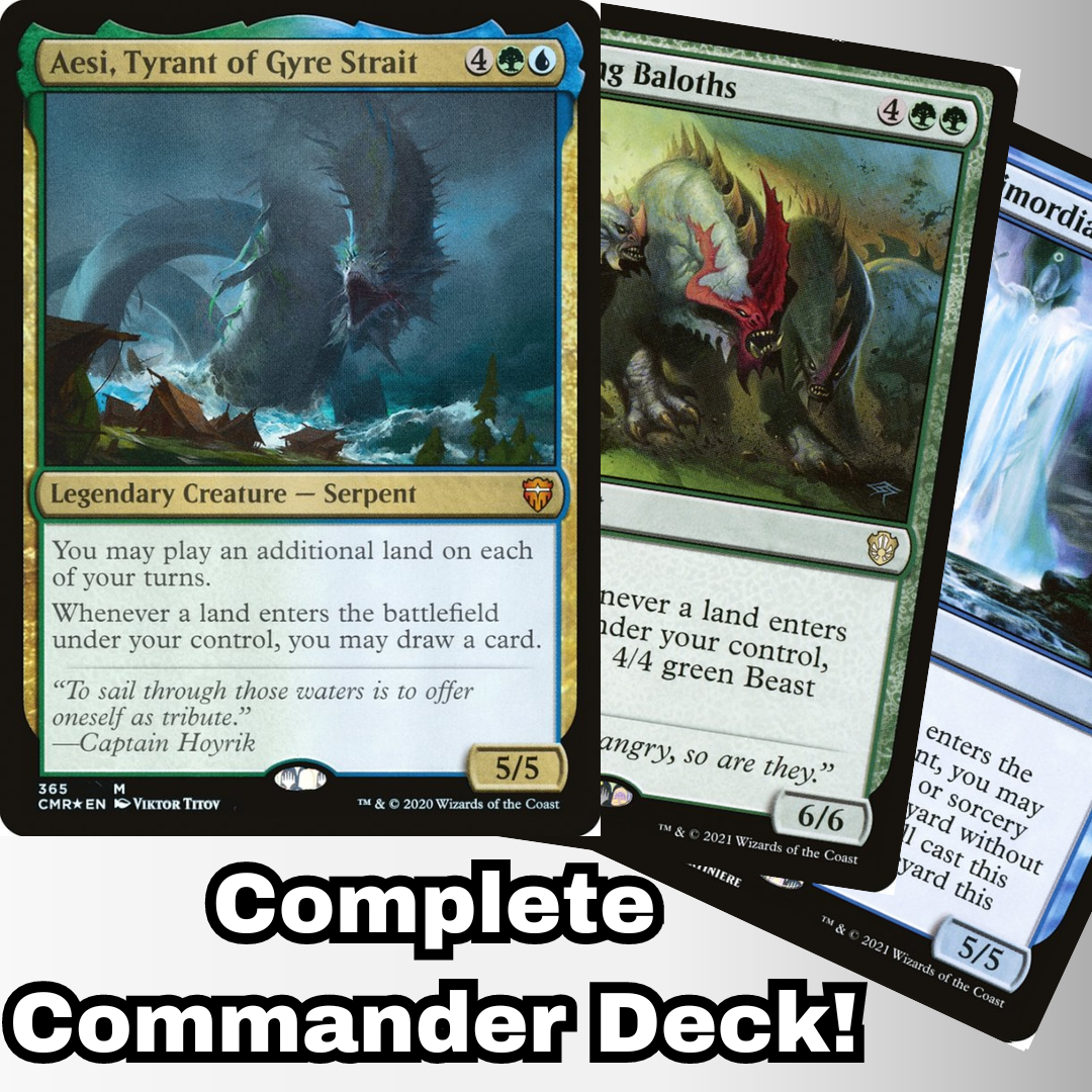 MTG Commander EDH Deck Aesi, Tyrant of Gyre Strait 100 Magic Cards ...
