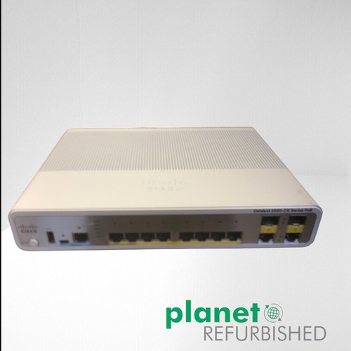 WS-C3560CG-8PC-S Cisco Catalyst 3560C Switch 8 GE PoE, 2 x Dual Uplink ...
