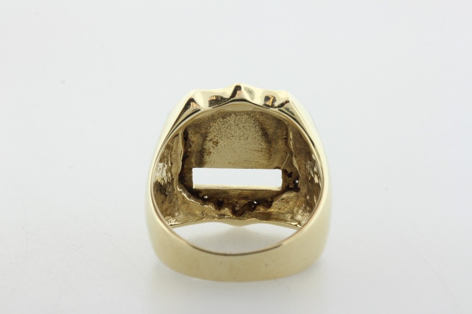 14K Yellow Gold Philadelphia Police Department Shield 0.10 TCW Diamond ...