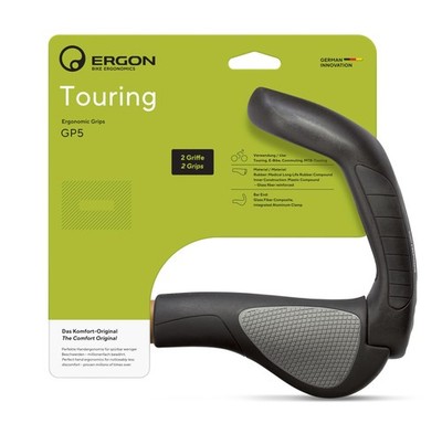 Ergon GP5 Ergonomic Lock-On Grips – Extended Bar Ends for MTB, Touring ...