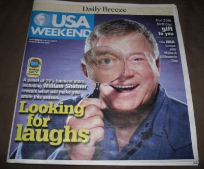 USA WEEKEND MAGAZINE SEPTEMBER 2010 WILLIAM SHATNER | eBay