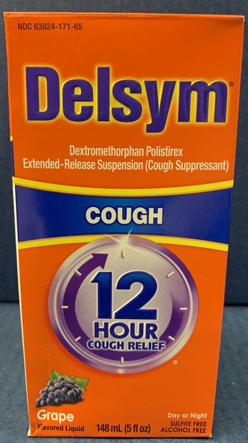 Delsym Dextromethorphan Polistirex Extended-Release Suspension 12 Hour ...
