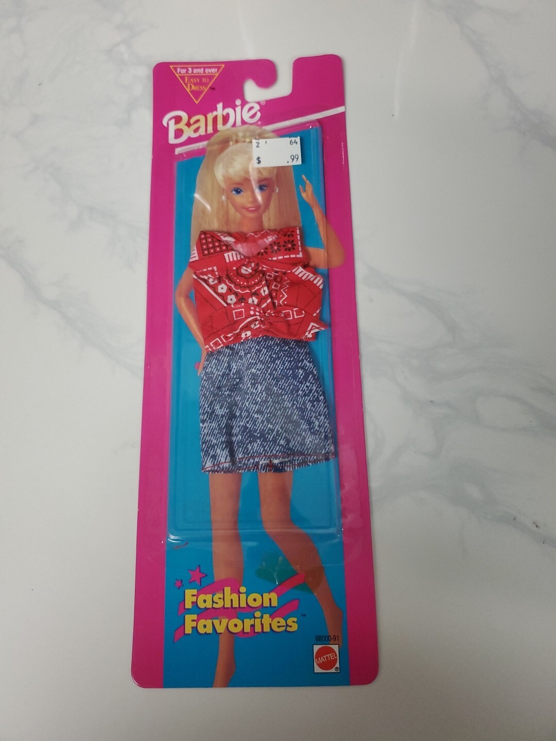 BARBIE FASHION Favorites 1995 MATTEL #68000-91 Crop top Shirt Denim ...
