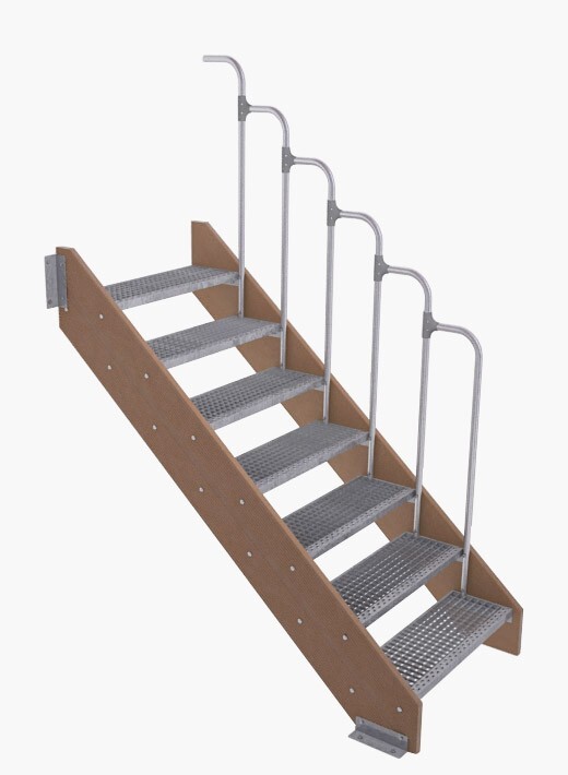 Outdoor Garden Staircase Stairs Kit Weather Resistant Recycled Plastic ...