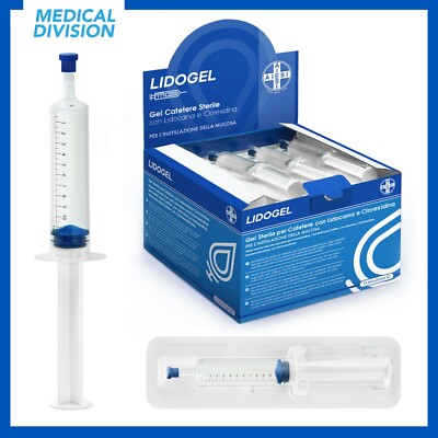 25 Gel lubrificante sterile per cateteri con lidocaina e clorexidina ...