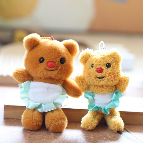 Able Cute Butter Bear Plush Keychain Soft Stuffed Animal Bag Charm | eBay