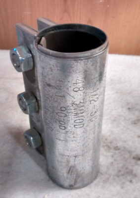 Morris Compression Coupling 1-1/2-3C Nom Pipe 1-1/2" x 6" Long 3 Bolt ...