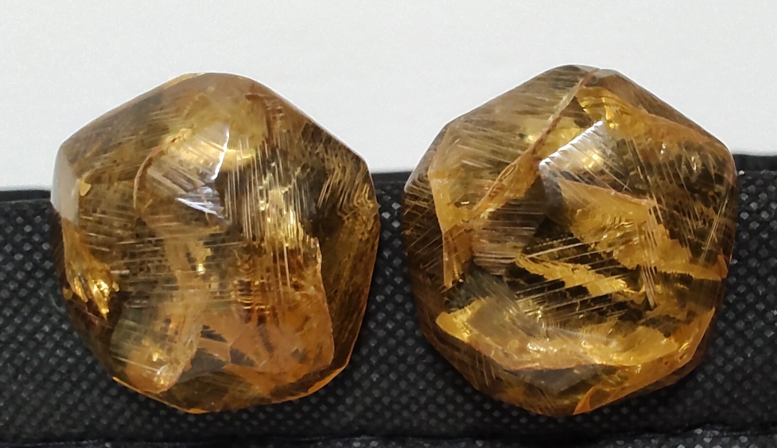 Vintage Gerda Lynggaard Monies Amber Lucite Clip On E… - Gem