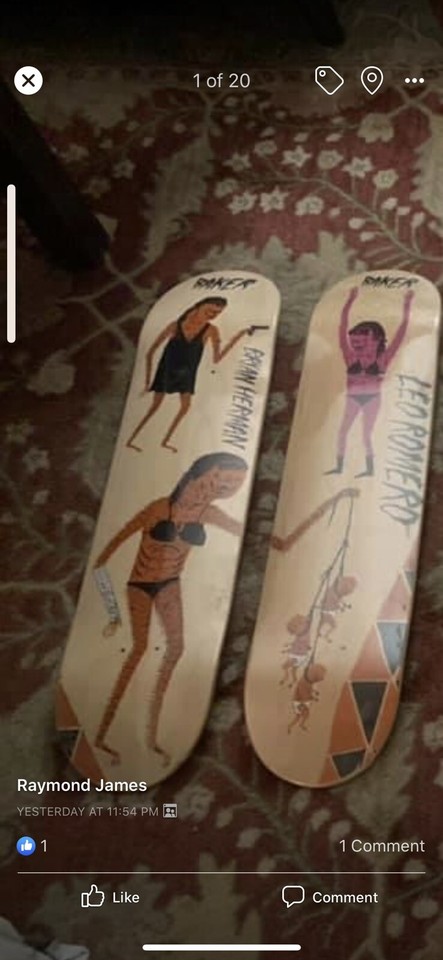 Brand New Neckface Baker Skateboards Boards Leo Romero & Bryan Herman ...