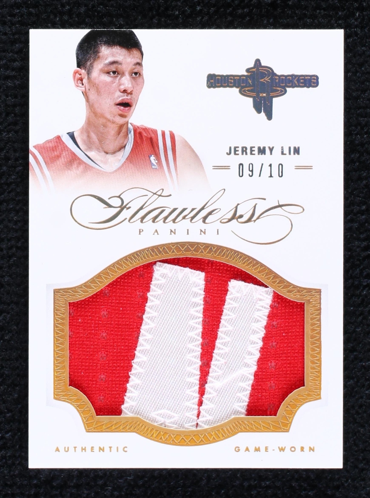 2012-13 Panini Flawless - Patches Gold #37 Jeremy Lin /10 (MEM) for ...