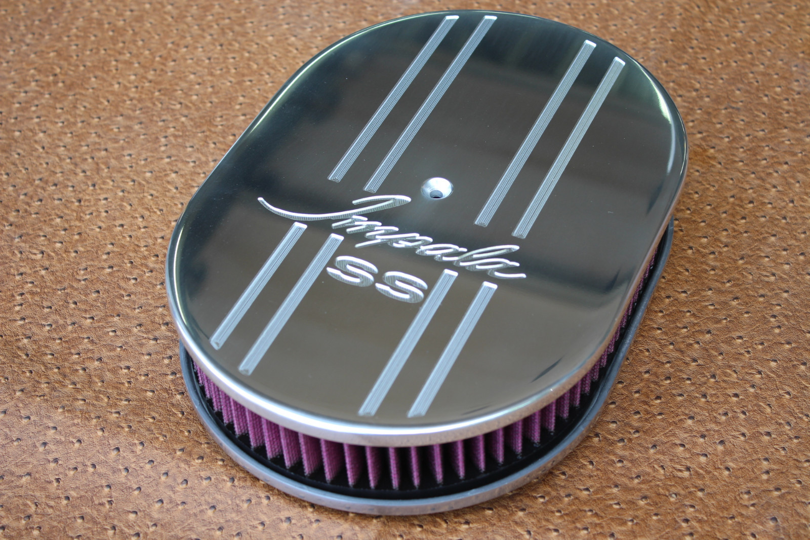 Chevy Impala SS Vintage Chevrolet 12 Inch Oval Air Cleaner | Black ...
