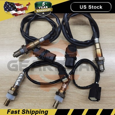 4pcs O2 Oxygen Sensor Upstream+Downstream For 2013-2015 Ford Explorer 3 ...