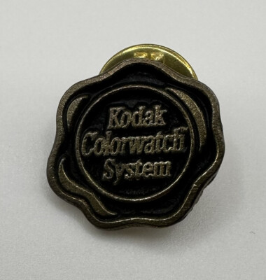 VINTAGE Kodak Colorwatch System Photography Metal Lapel Hat Pin Pinback ...