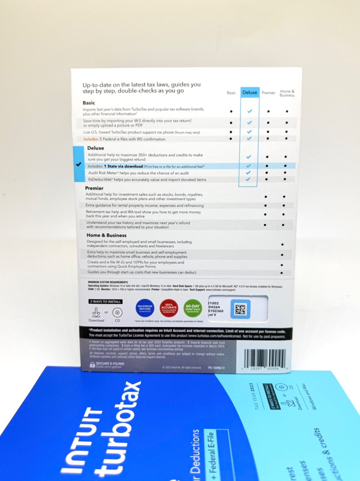 TurboTax 2023 Deluxe Federal and State Tax Software for sale online | eBay