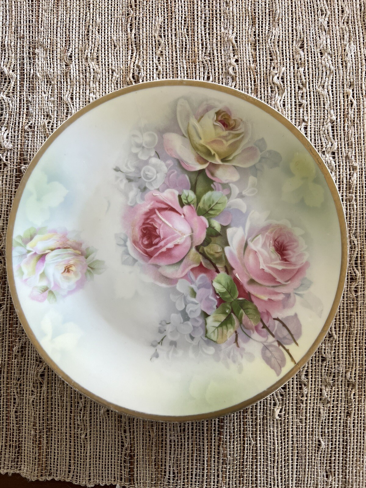 royal rudolstadt prussia Rose With Gold Rim plate 8 1/2" | eBay