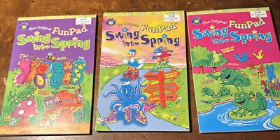 Lot of 3 Kids Swing Into Spring Fun Pads New Ships Immediately | eBay