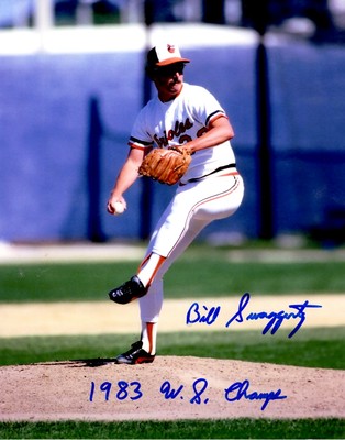 Autographed BILL SWAGGERTY Baltimore Orioles 8x10 photo- COA | eBay