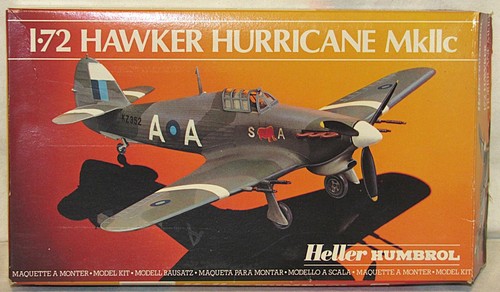 Humbrol Heller #80269 Hawker Hurricane MkIIc 1:72 Scale Open Box - NOS ...