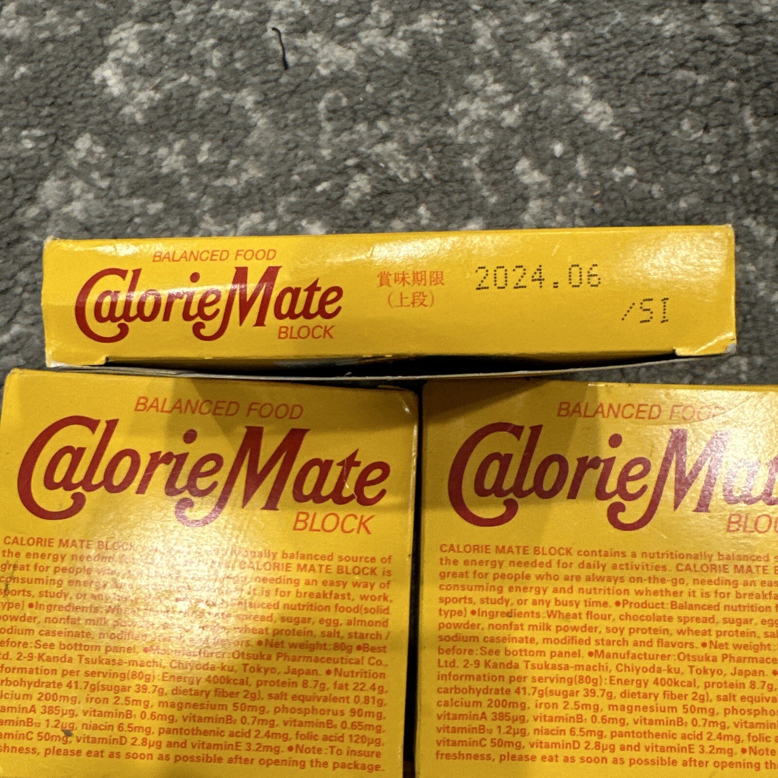 Otsuka Calorie Mate Block Balanced Nutritional Food 4 sticks 80g Japan ...
