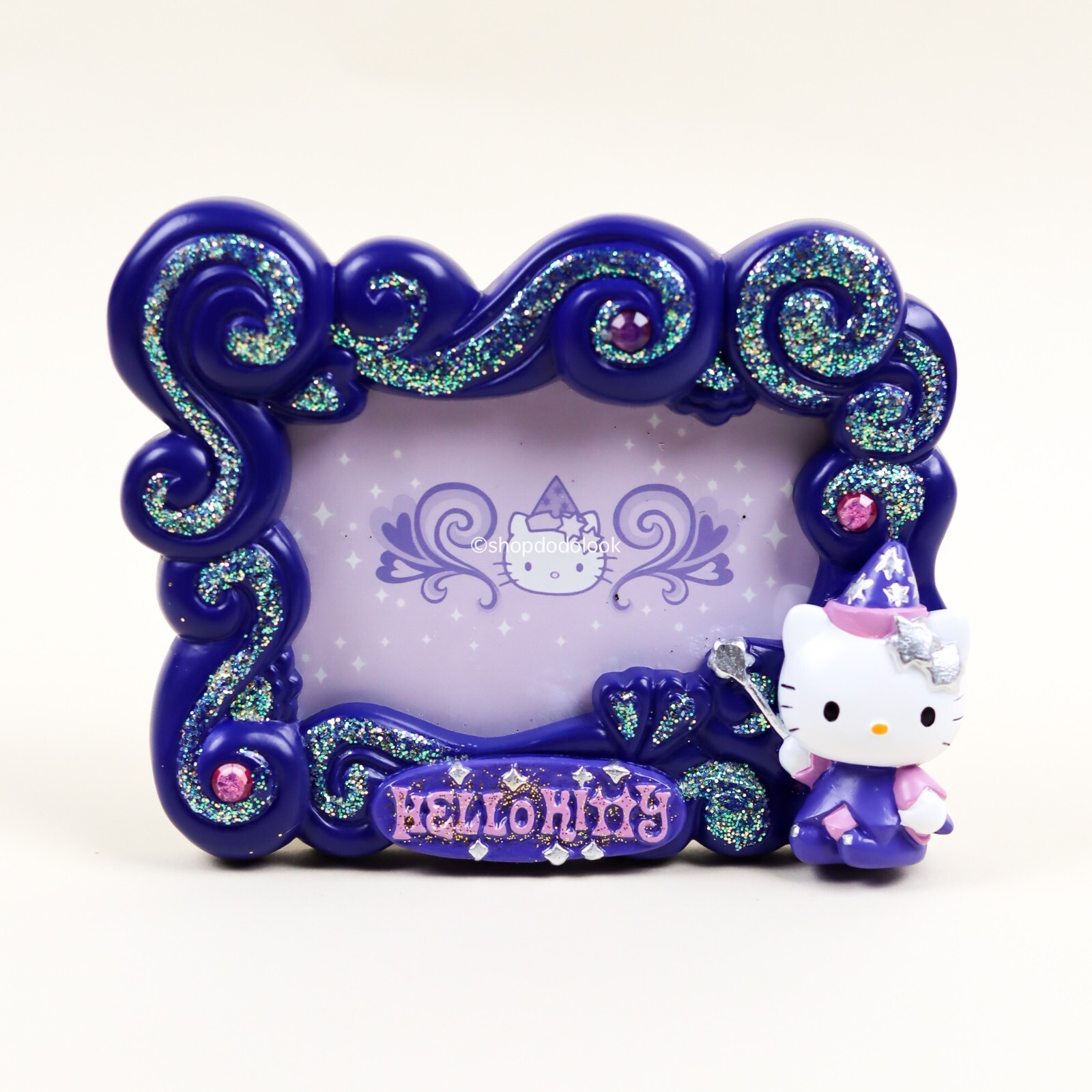 Vintage Sanrio Hello Kitty Purple Fairy Magic 8" x 7" Photo Size Frame ...