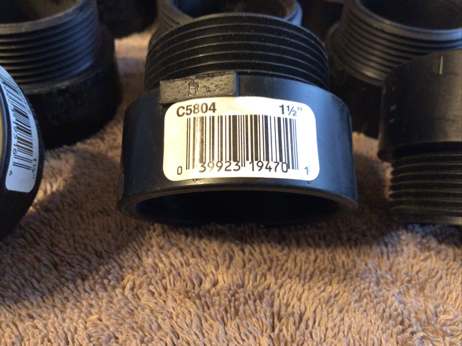 9-NIBCO ABS Adapter 1-1/2" HUB X MPT MALE NIBCO C5804 for sale online ...