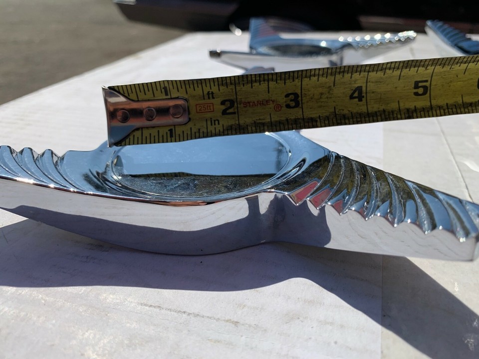 BOLT ON CHROME SPINNER WIRE WHEELS RIMS THREE PRONG CENTER CAPS | eBay