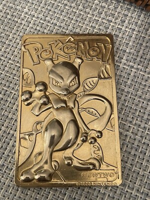 1999 MEWTWO #150 Gold Bar Card Limited edition Pokemon | eBay