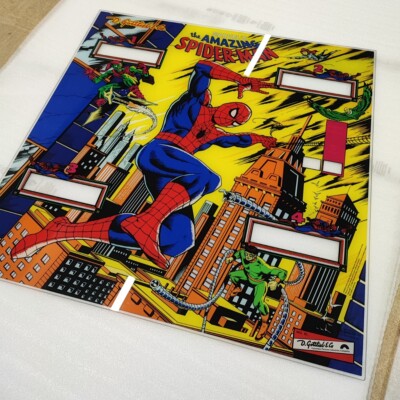 The amazing Spider-man " Gottlieb pinball backglass flipper backglass ...