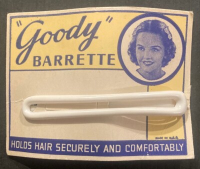 Classic 1950s Goody Barrette on Display Card-Classic White Version ...