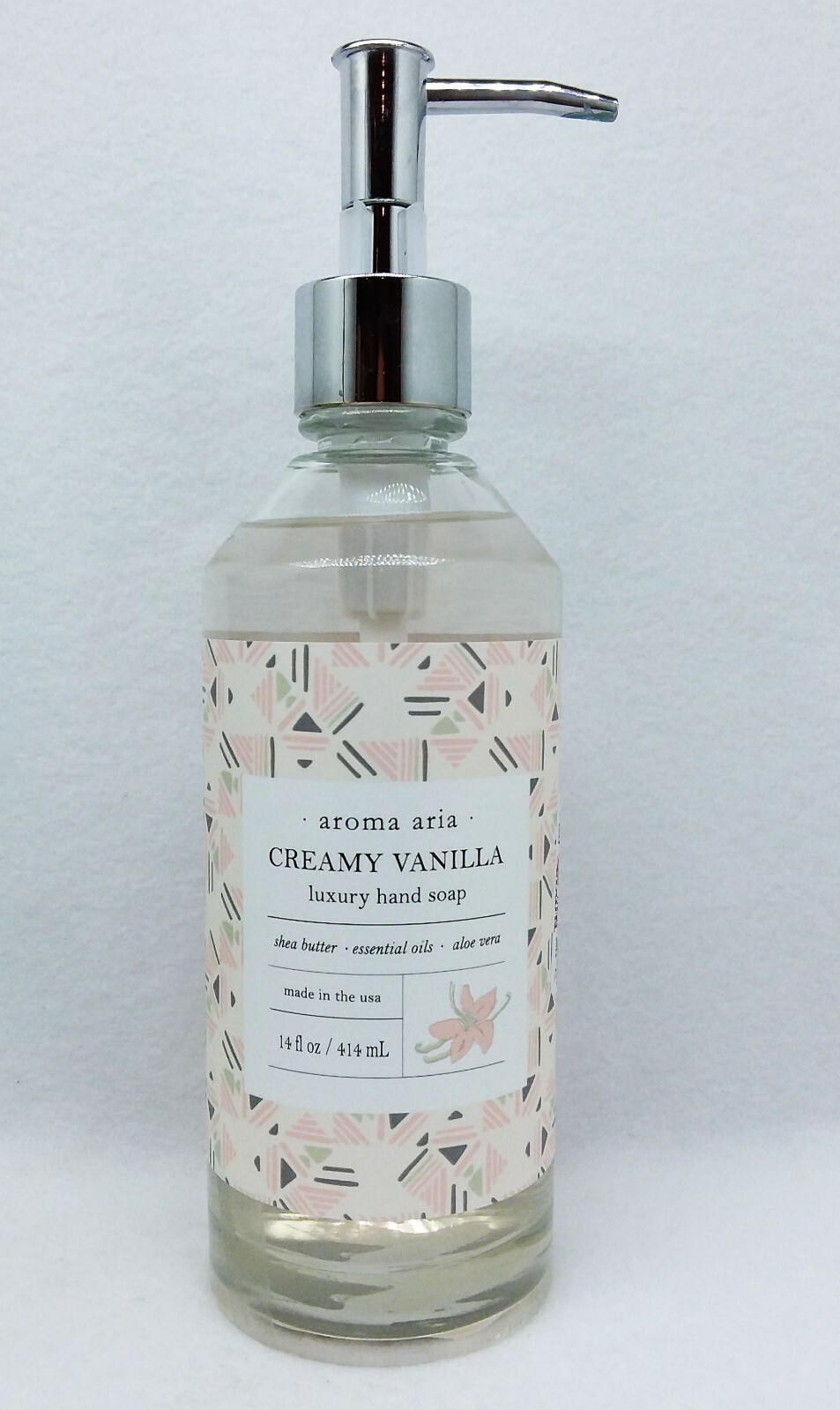 1 Aroma Aria CREAMY VANILLA w/ Shea Butter Aloe Oils Luxury Hand Wash ...