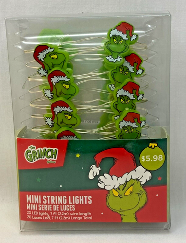 Dr. Seuss' The Grinch 20 LED Mini String Lights New/Unopened | eBay
