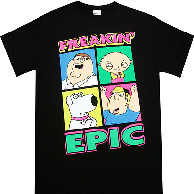 Family Guy Freakin' Epic Pop T-shirt Griffin - Family Stewie Brian ...