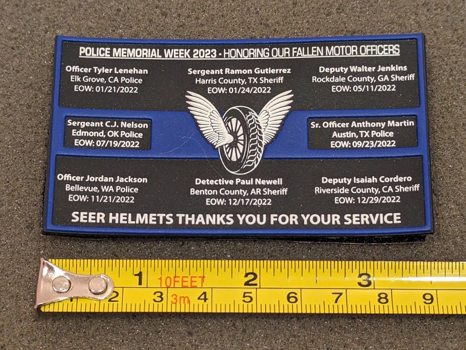 Seer Helmets Patch EOW Motorcycle Police Week SHOT SHOW 2024 | eBay