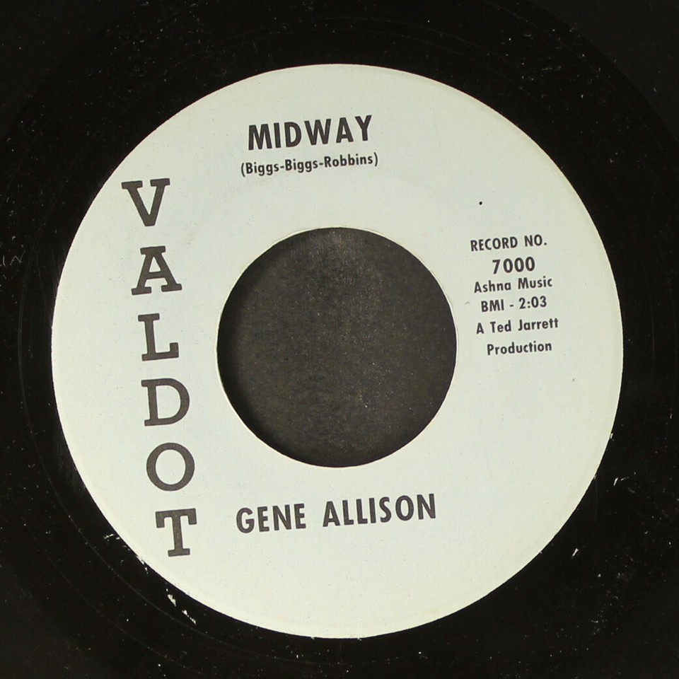 GENE ALLISON: stay a little longer / midway VALDOT 7" Single 45 RPM | eBay
