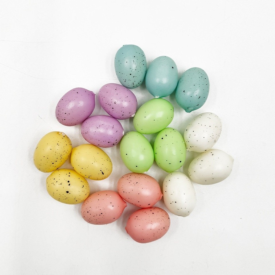 Foam and Plastic Easter Egg and Carrot Set for Photo Prop Spring Scenes ...