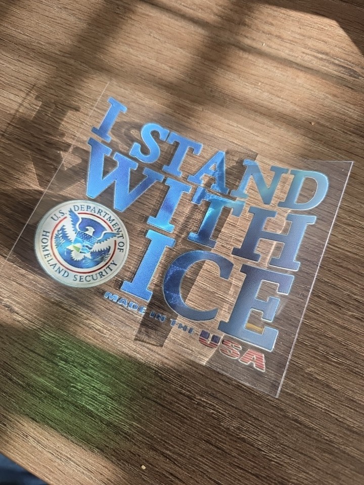 I Stand With ICE Decal | Imigration & Customs Enforcement Sticker | eBay