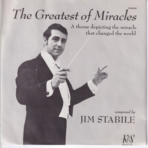45 RPM Record "The Greatest of Miracles" Jim Stabile - Conductor Dino ...
