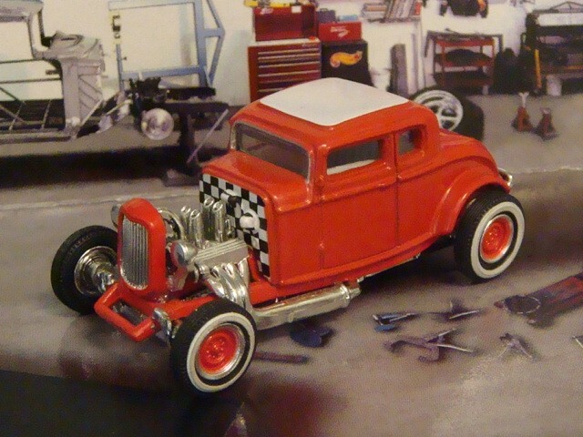 "Little Red Deuce" 1932 32 Ford V-8 Duce Coupe 1/64 Scale Limited ...