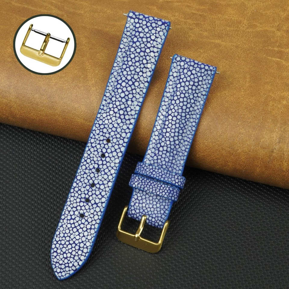 Luxury Stingray Watch Band Men Real Stingray Leather Skin Watch Strap ...