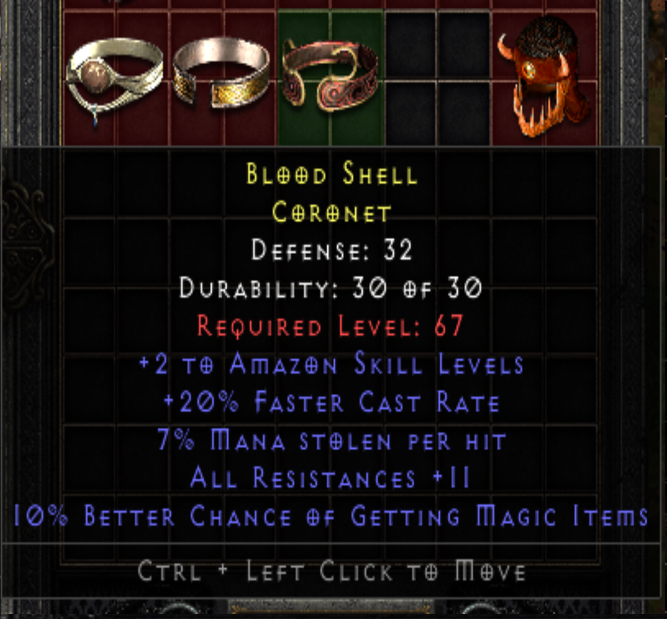 MAGIC RARE CRAFTED ITEMS PC PS4 PS5 XBOX SWITCH DIABLO 2 RESURRECTED ...