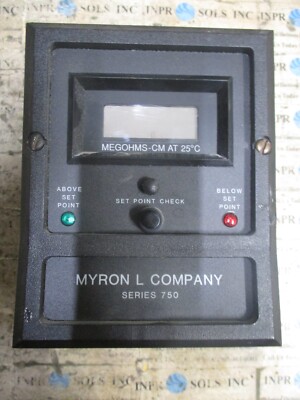 MYRON L 753-1 Series 750 Conductivity Monitor MEGOHMS-CM AT 25°C L753-1 ...