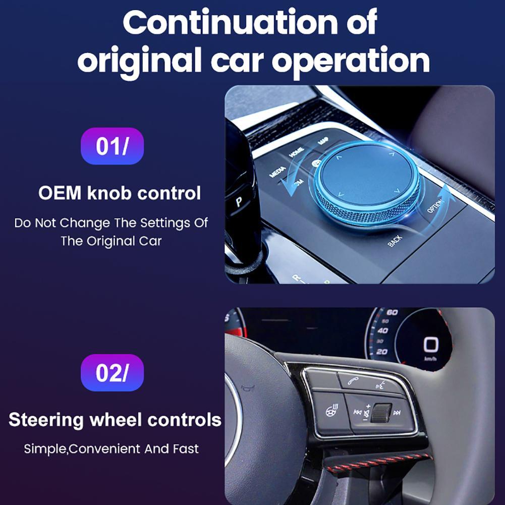 6Pcs Car Navigation Box Wireless AI Box for Wired Carplay Android Auto ...