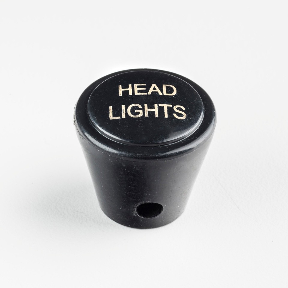 UNIVERSAL ANTIQUE AUTO DASHBOARD KNOBS CHOKE THROTTLE HEADLIGHTS BLACK ...